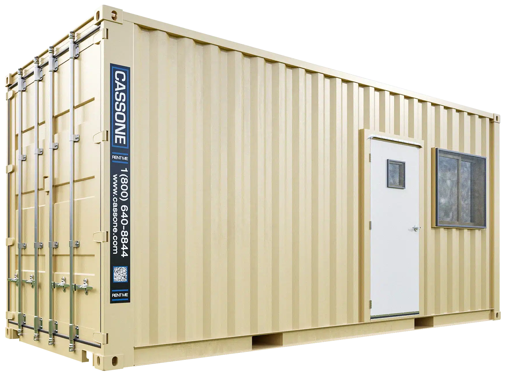 Office Container 8' x 20' Office Storage Combo - Cassone