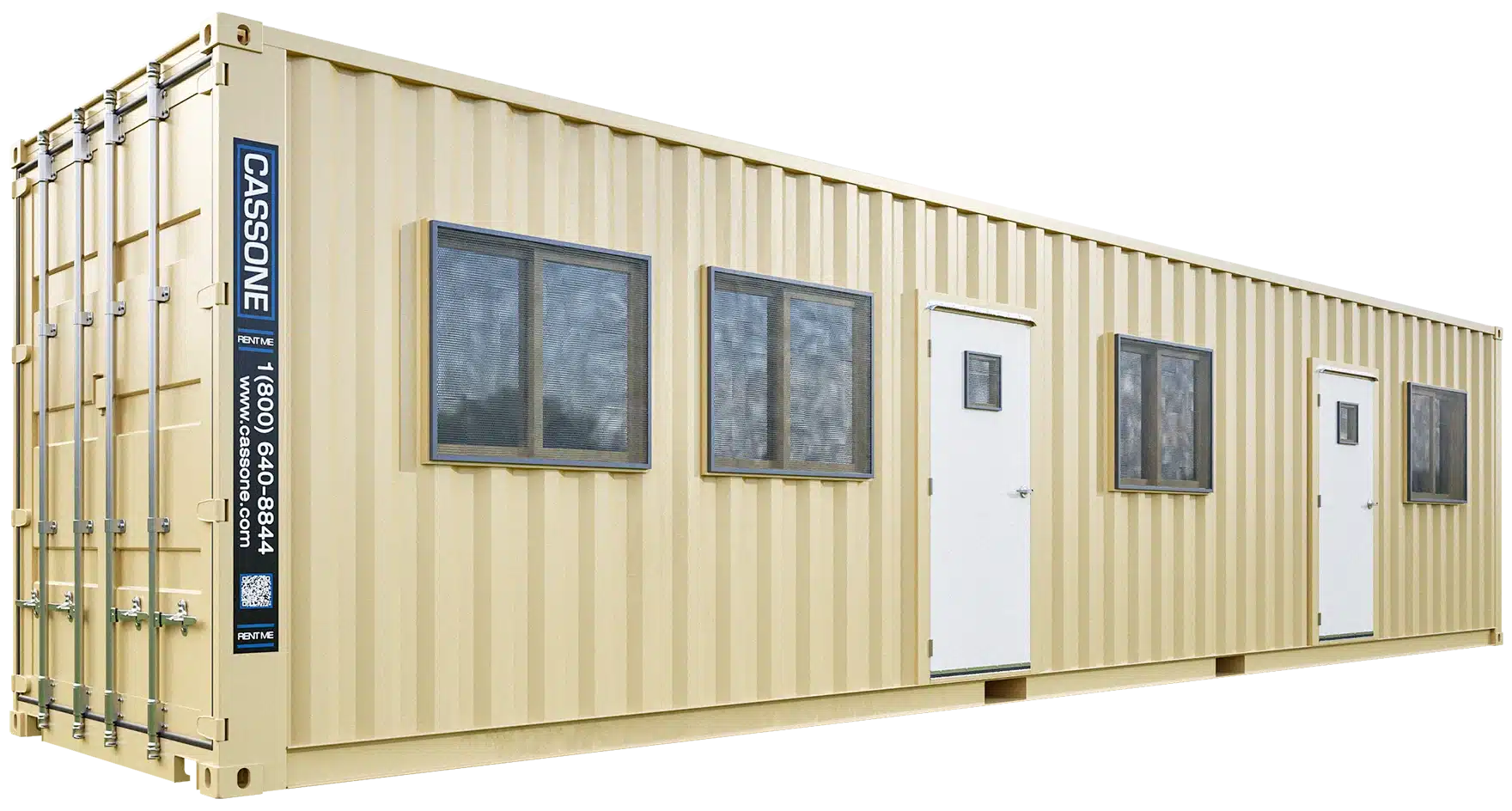 Office Container 8' x 40' 3-Room - Cassone